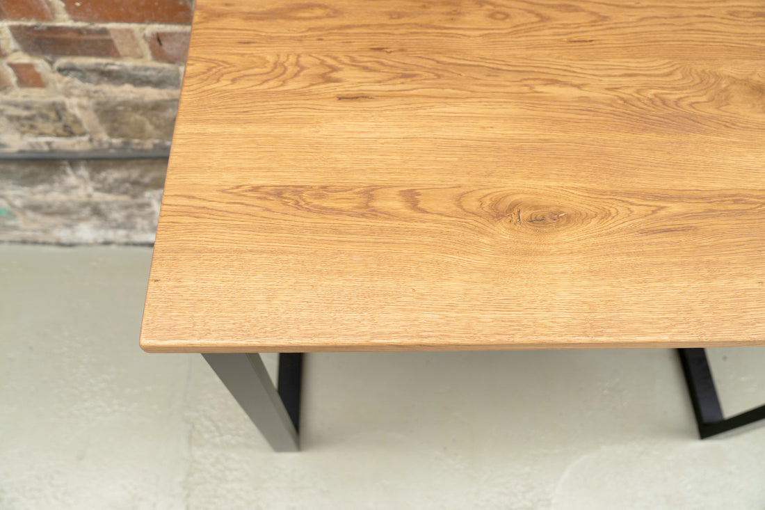Industrial Solid Oak Breakfast Bar – Rust and Oak