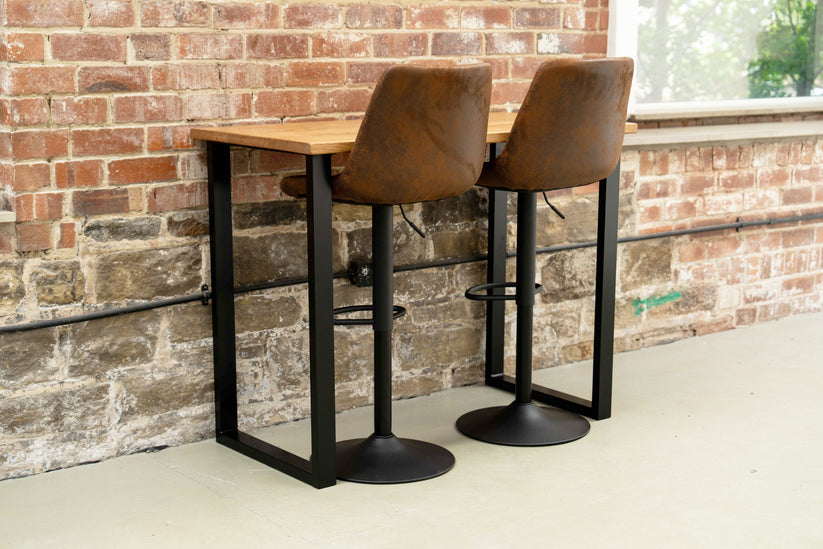 Industrial Solid Oak Breakfast Bar – Rust and Oak