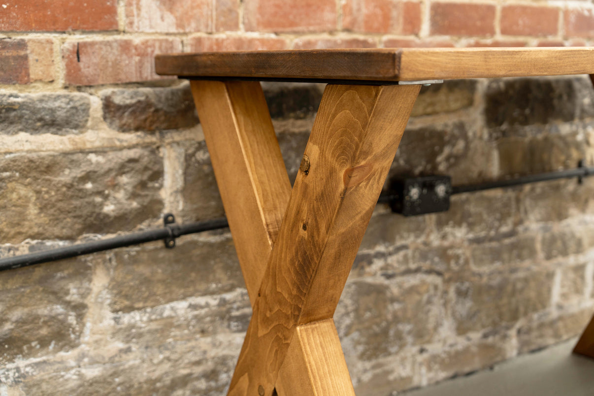 Marlow Solid Wood Desk – Rust and Oak