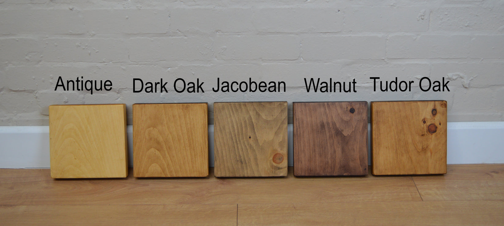 Wax wood samples – Rust and Oak