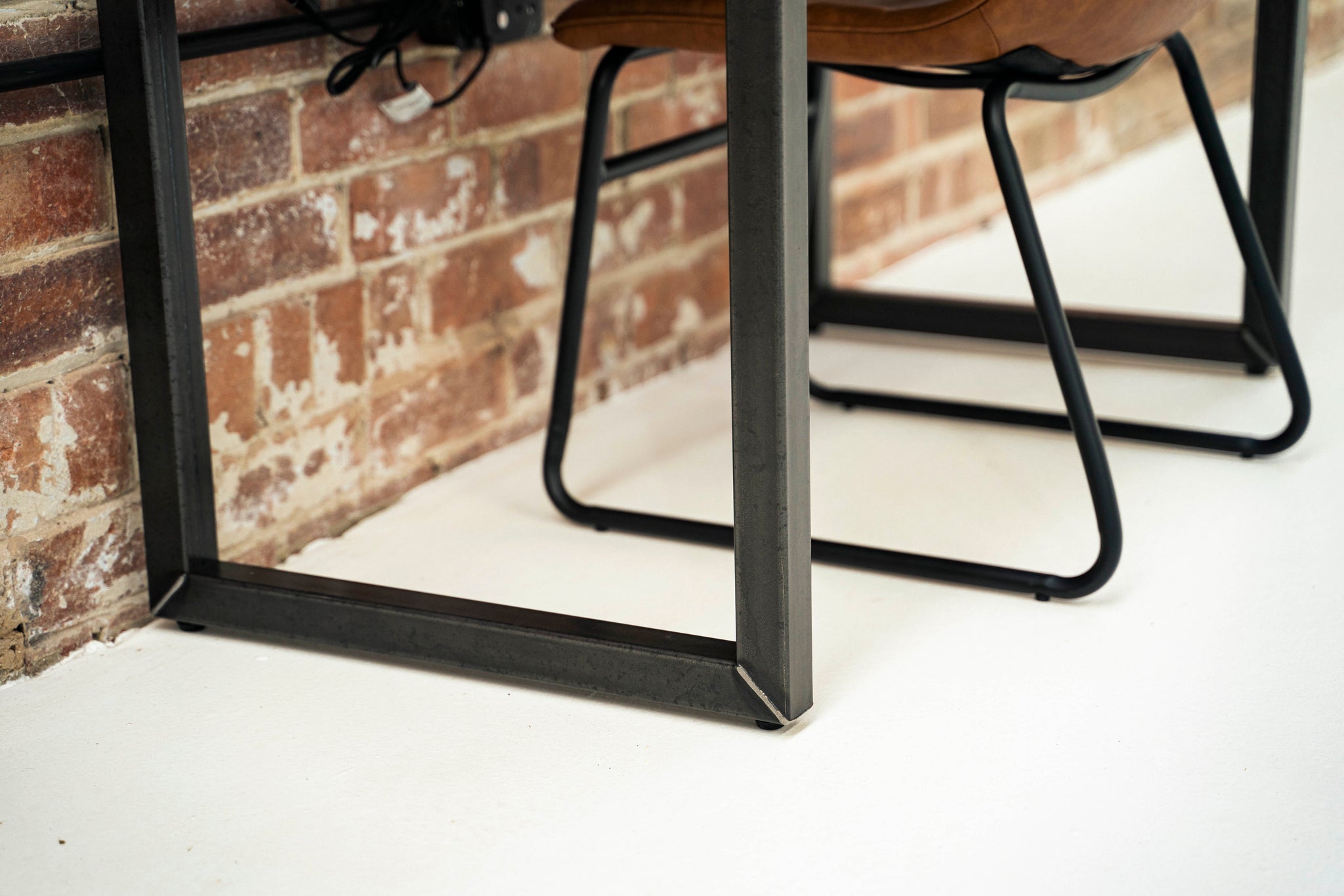 Rustic Industrial Desk – Rust and Oak